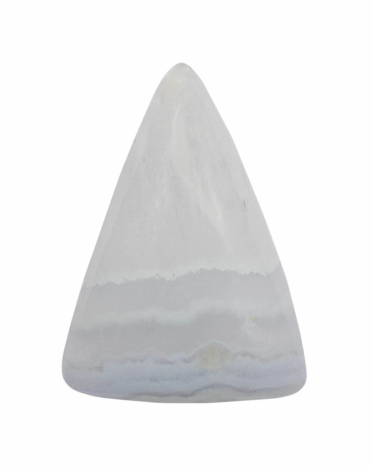 Кабошон голубой агат 36х25х6 мм.