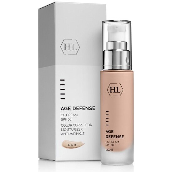 Крем для всех типов кожи Holyland Laboratories Age Defense корректирующий SPF50+, Light