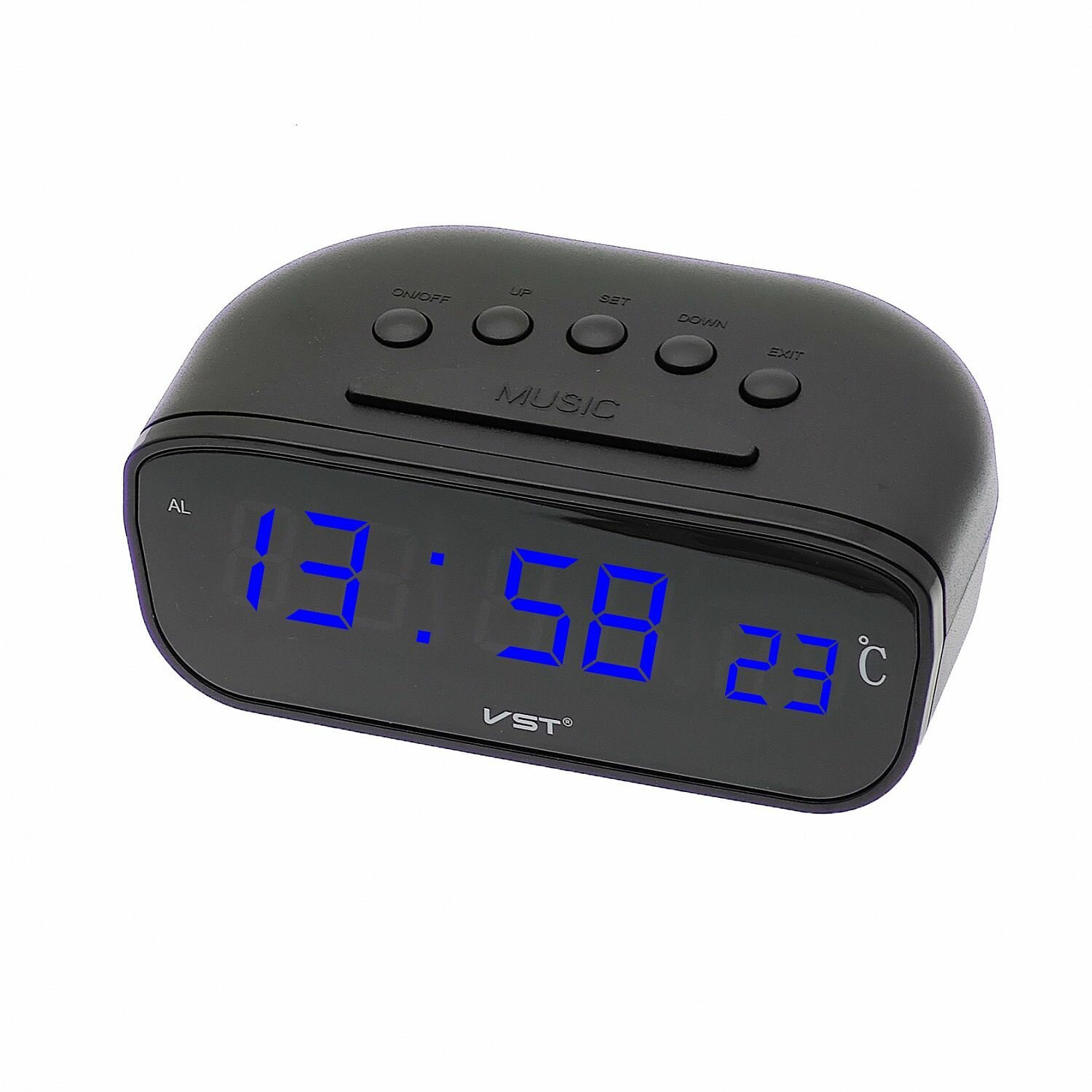 Часы настольные+блок VST 803-5 Синие