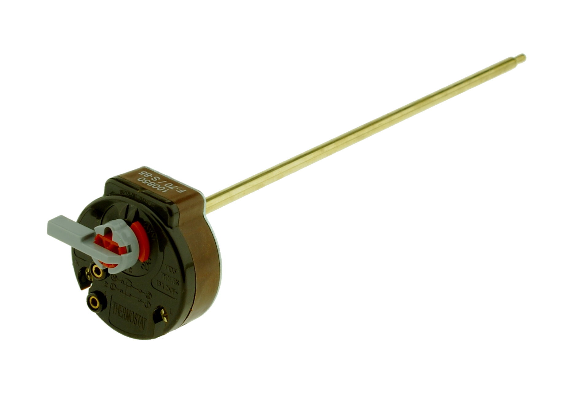 Термостат стержневой водонагревателя TBS 16A 250V 70/85°С с флажком