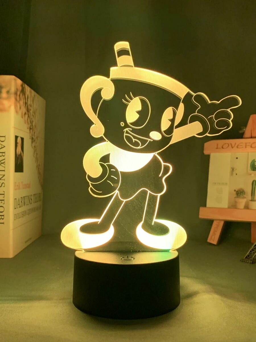 Ночник Магмен - Mugman. Яркий акцент в интерьер — стильный декор для комнаты, который сразу цепляет взгляд.
