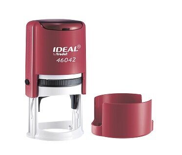 Ideal 46042 автоматическая оснастка для печати диаметр 42 мм (бордовая)