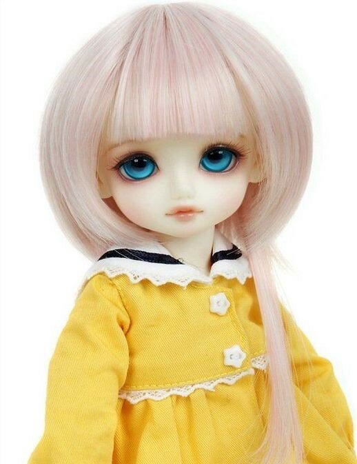 Парик Luts CDW-05 For Honey Delf (Оригинальный парик розовый размер 15-18 см для кукол Латс)