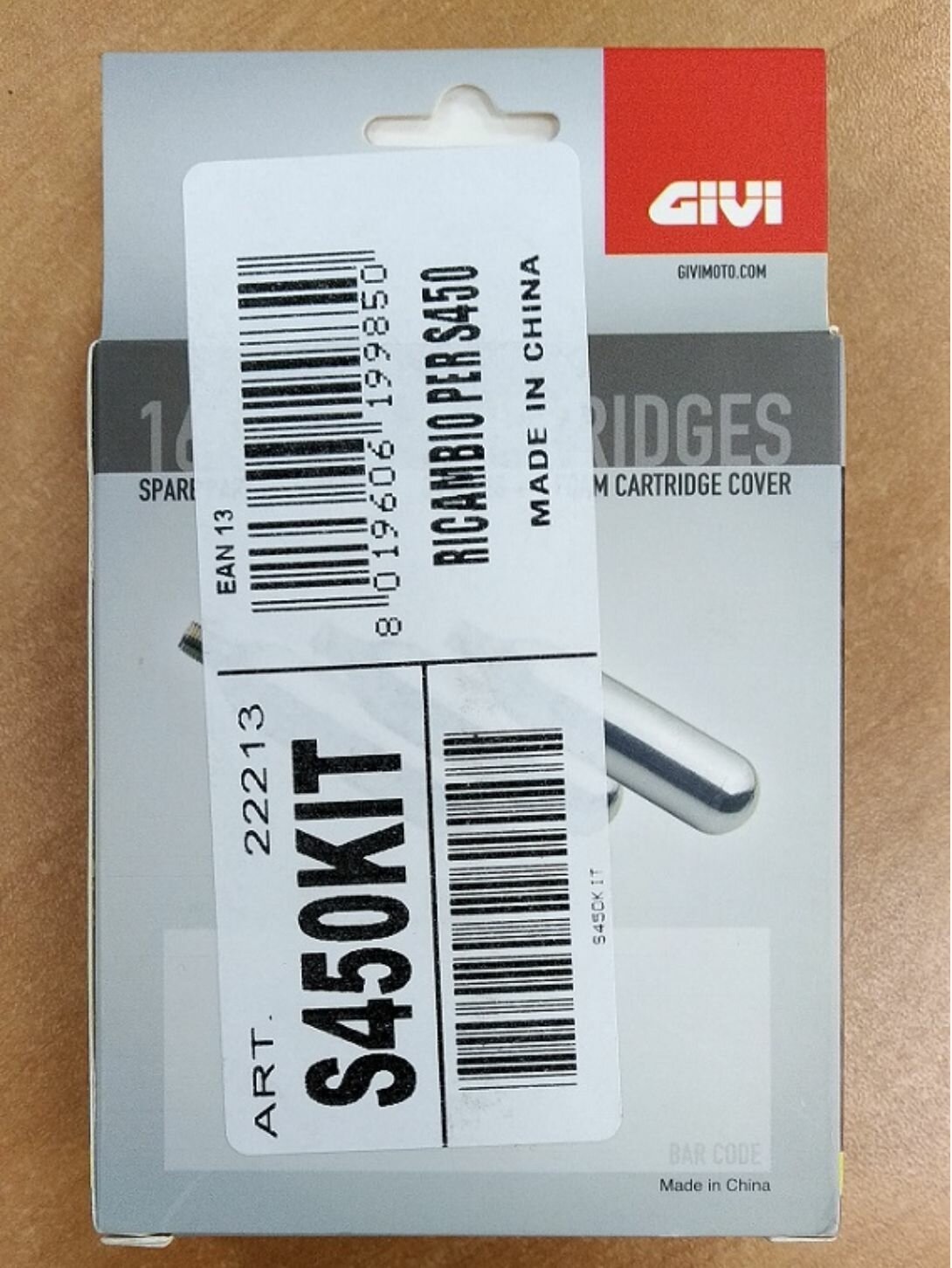 Набор GIVI S450KIT из 3-х газовых баллончиков для набора S450