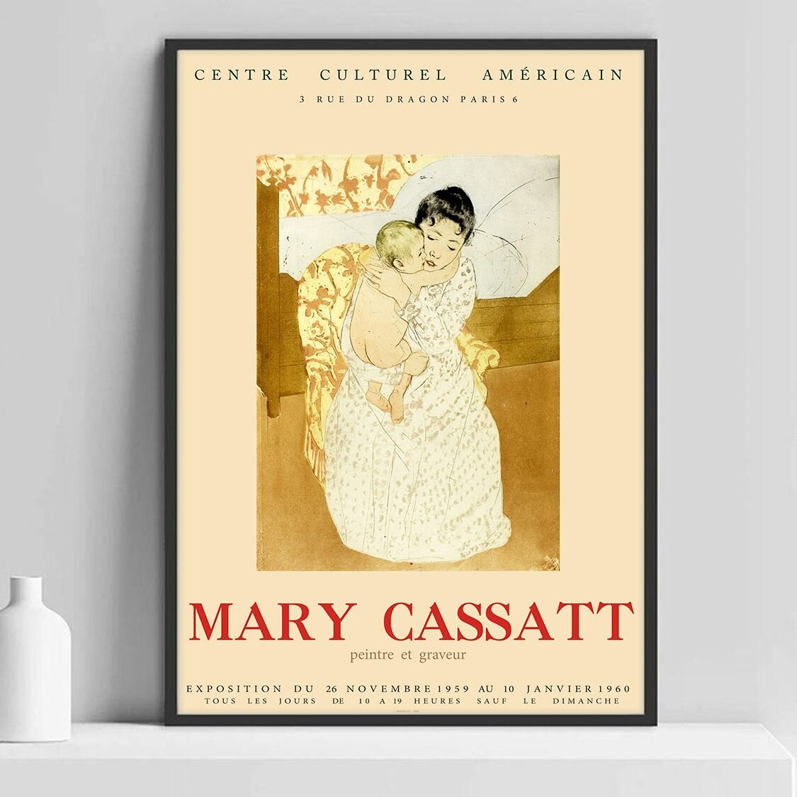 Интерьерный постер Мэри Кэссетт / Mary Cassatt, без рамы, размер А2