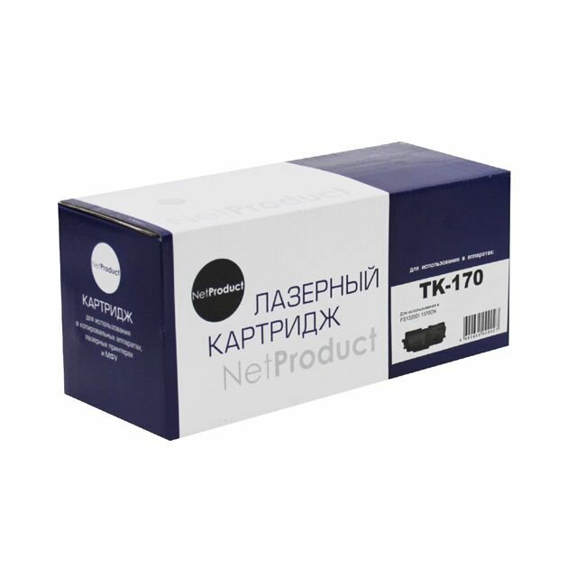 Тонер-картридж NetProduct TK-170 черный, для Kyocera