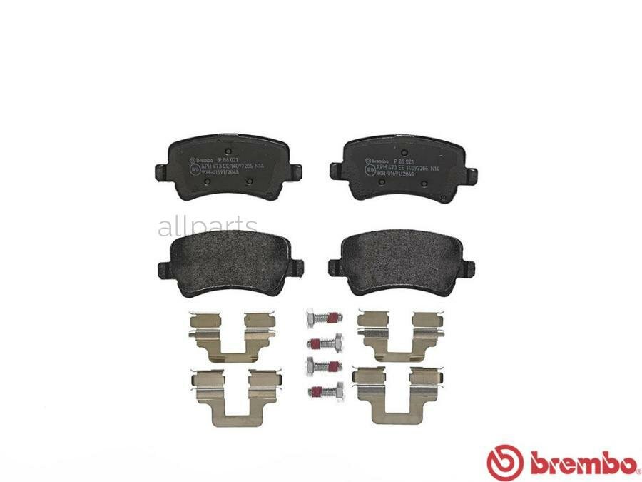 BREMBO P86021 Колодки тормозные дисковые P 86 021 BREMBO P86021
