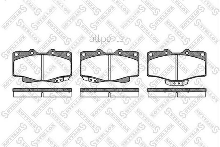 STELLOX 326014SX колодки дисковые п!\Great Wall DEER/SAFE 4x4, Toyota 4Runner 2.7i/3.4i/3.0TD 95>