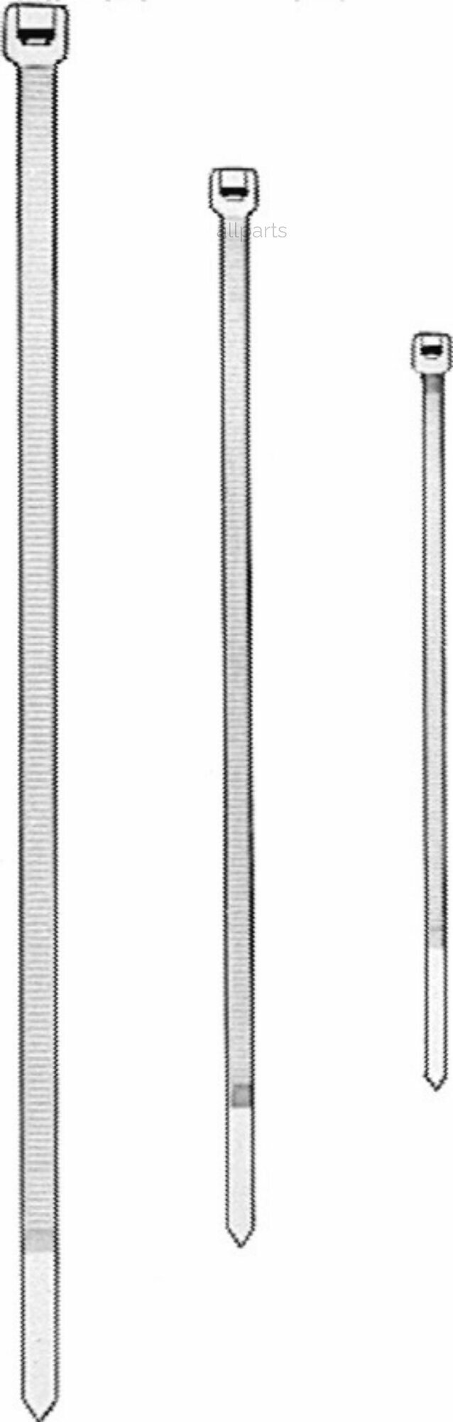BEHR-HELLA 8HL707877091 стяжка кабельная! L 200мм, H 3,6мм\