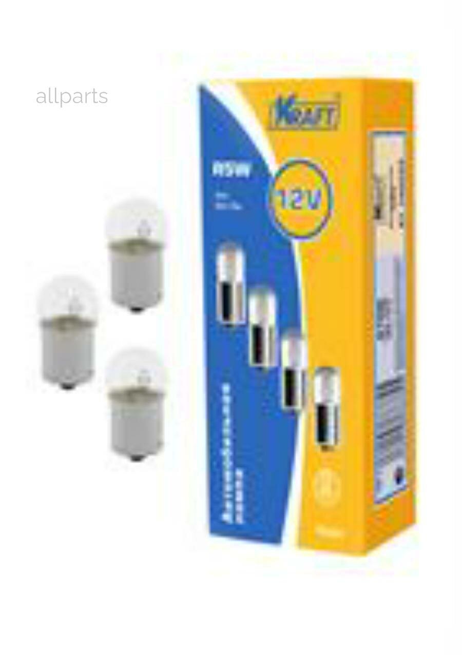 KRAFT KT700048 Лампа 12V R5W 5W BA15s KRAFT 1 шт. картон KT700048