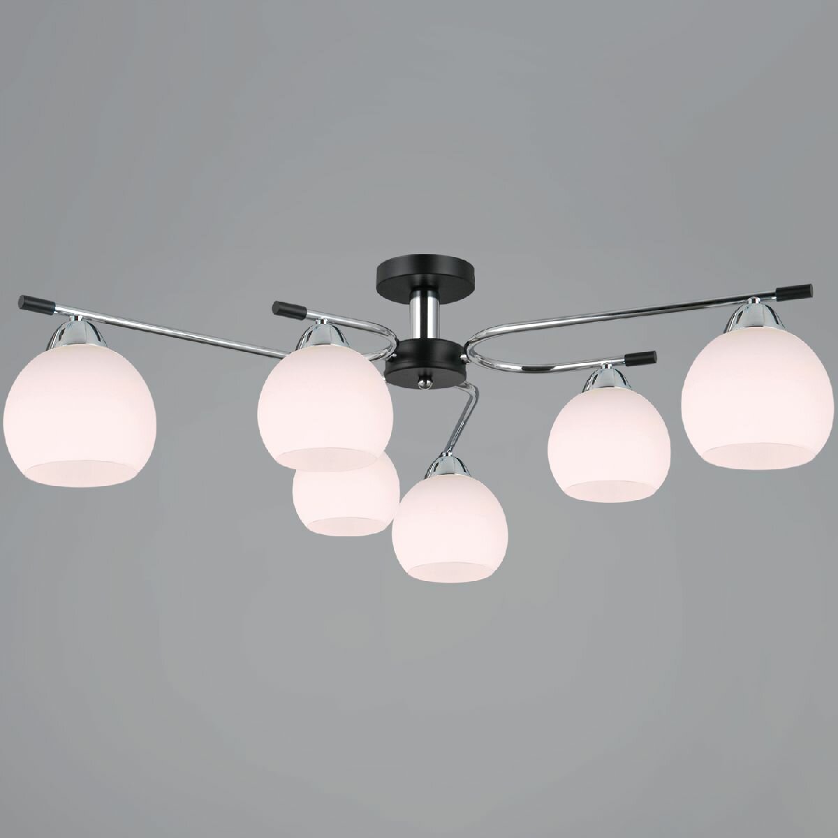 Потолочная люстра Illumico IL0638-6CSQ-24 CR BK LIBRA