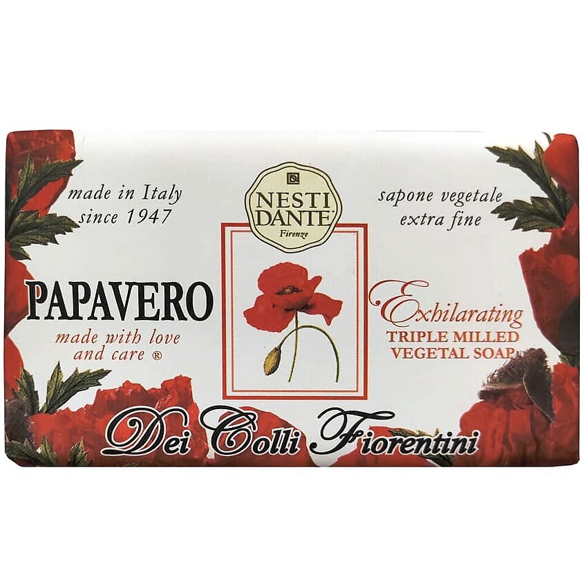 Мыло Nesti Dante DEI COLLI FIORENTINI Мак / Poppy 250 г