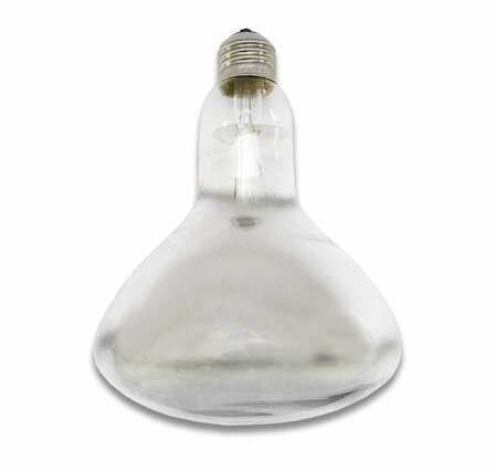 Инфракрасная лампа для курятника цыплят птиц животных 250W цоколь E27 / Инфракрасная лампа для обогрева