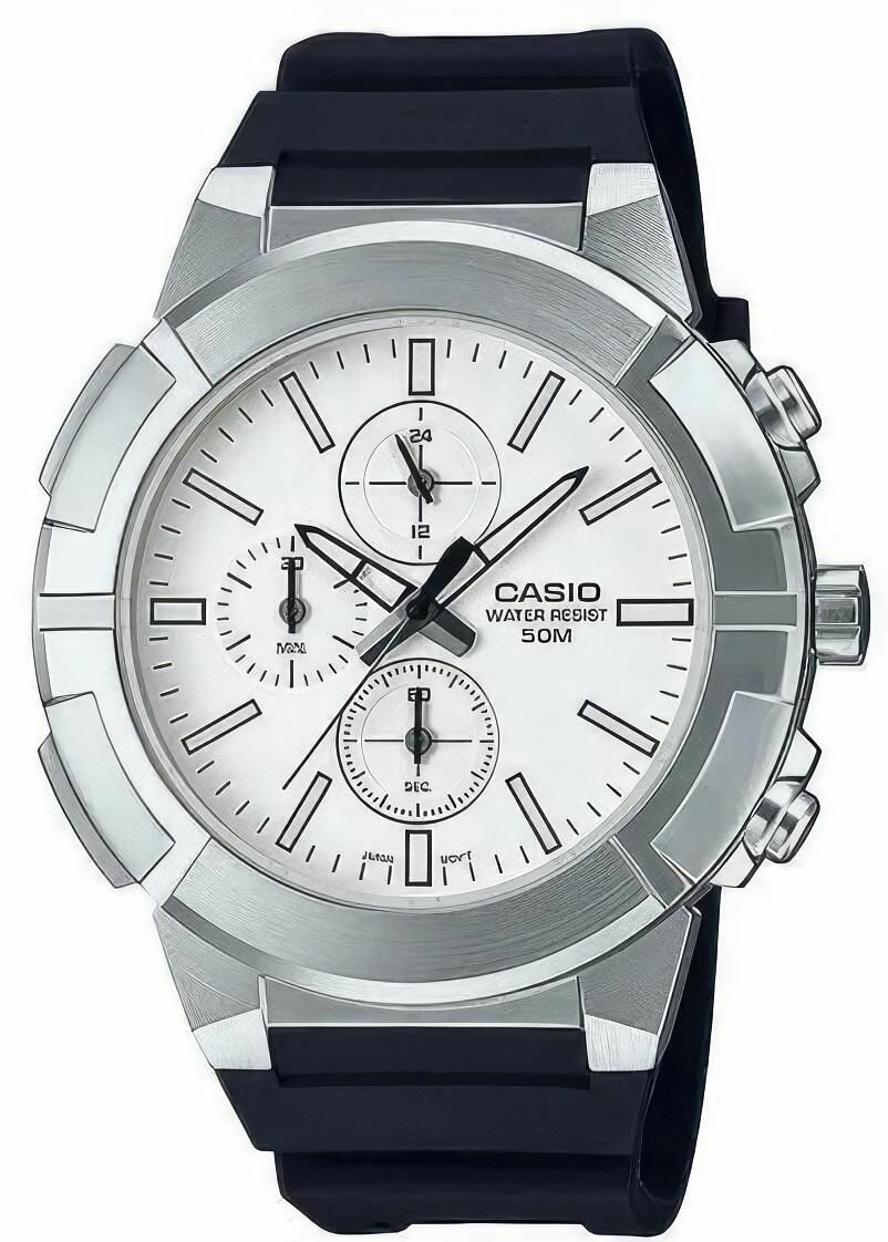 CASIO, белый/серебристый/черный