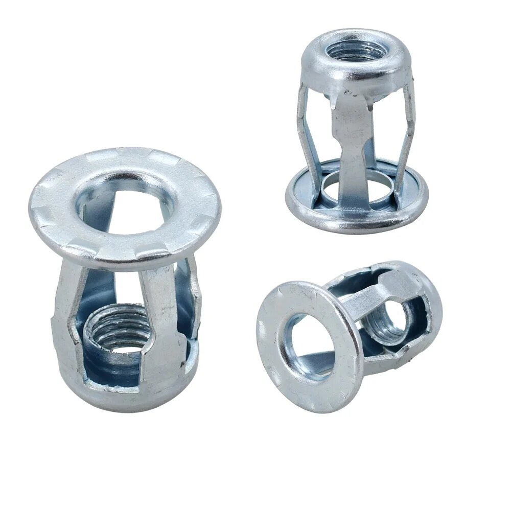 Металлические гайки-заклепки M4 M5 M6 M8 M4x16(10Pcs), Nut Only(Silver)