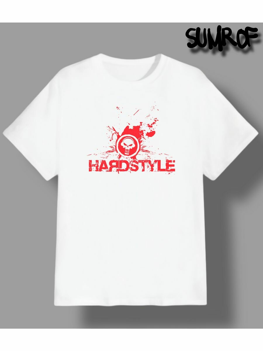 Футболка с надписью hard style тяжелый стиль