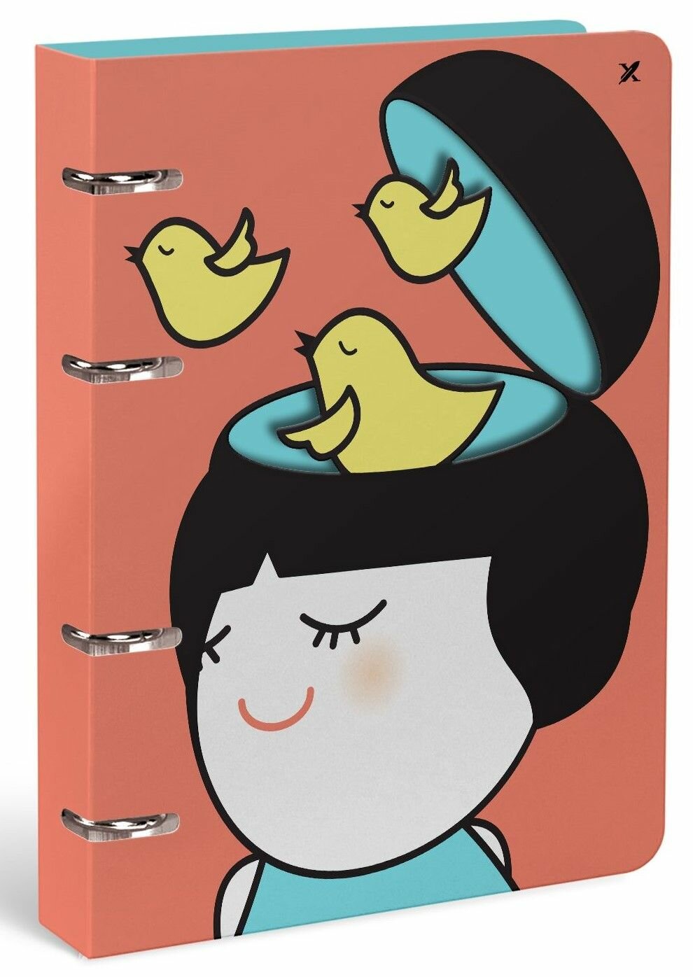 LOREX Тетрадь Mood of the Day, со сменным блоком, А5+, в клетку, 120 листов