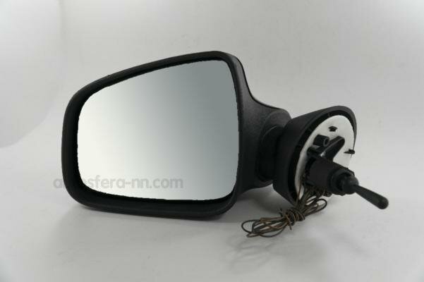 GRANDRIAL GR01013 Зеркало боковое LADA/RENAULT/NISSAN троссовое обогрев с накладкой левое Largus/ Logan/ Duster/ Sandero / Terrano 50828 ГрандРиАл GR01013