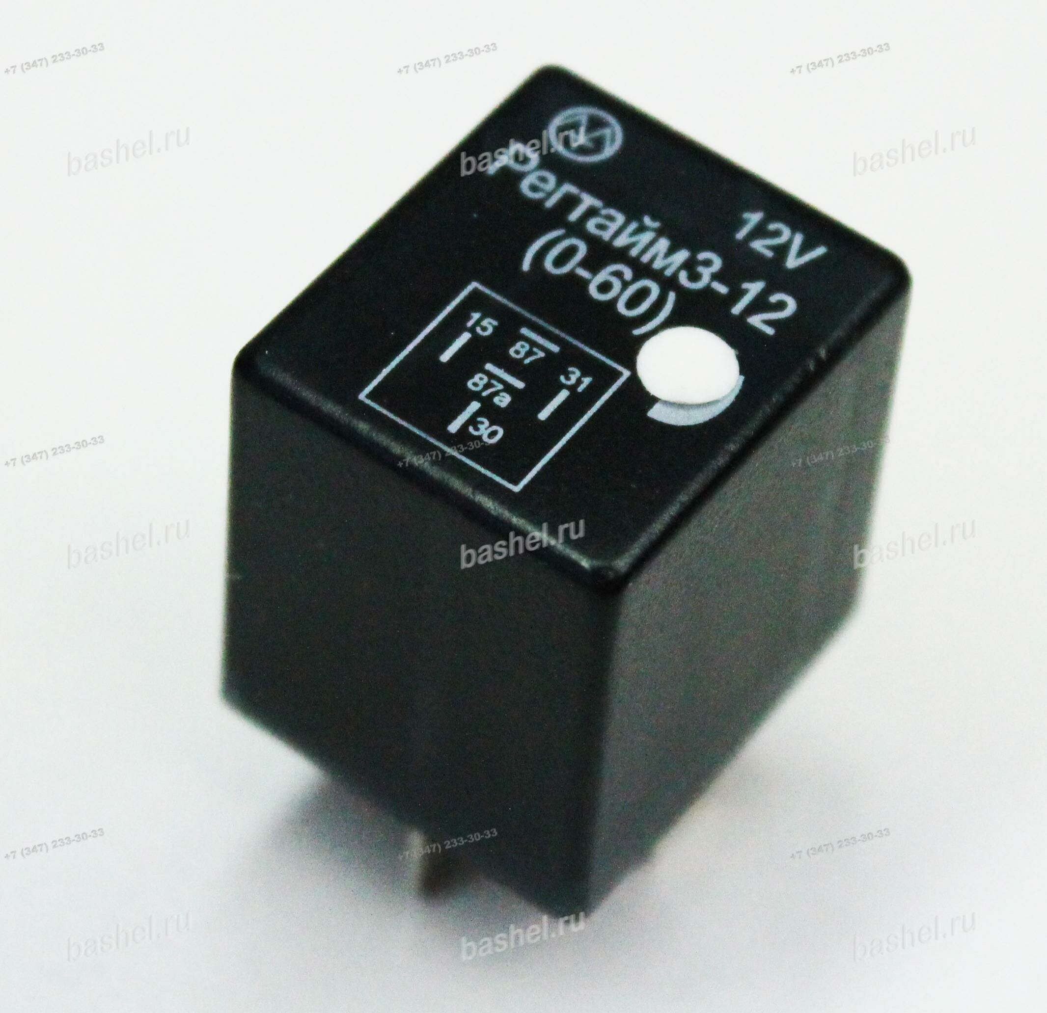 Реле времени Регтайм 3-12 (0-60 с) 12В, 25А, Энергомаш