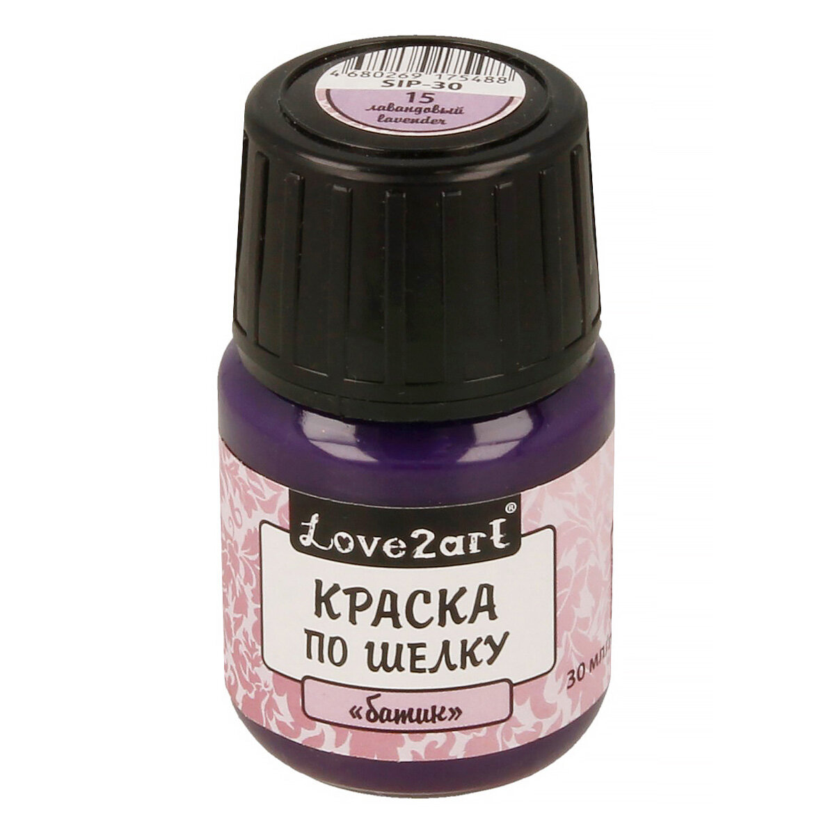 Love2art Краска по шелку батик SIP-30-PS58, 30 мл, лавандовый оттенок, для художественной ткани