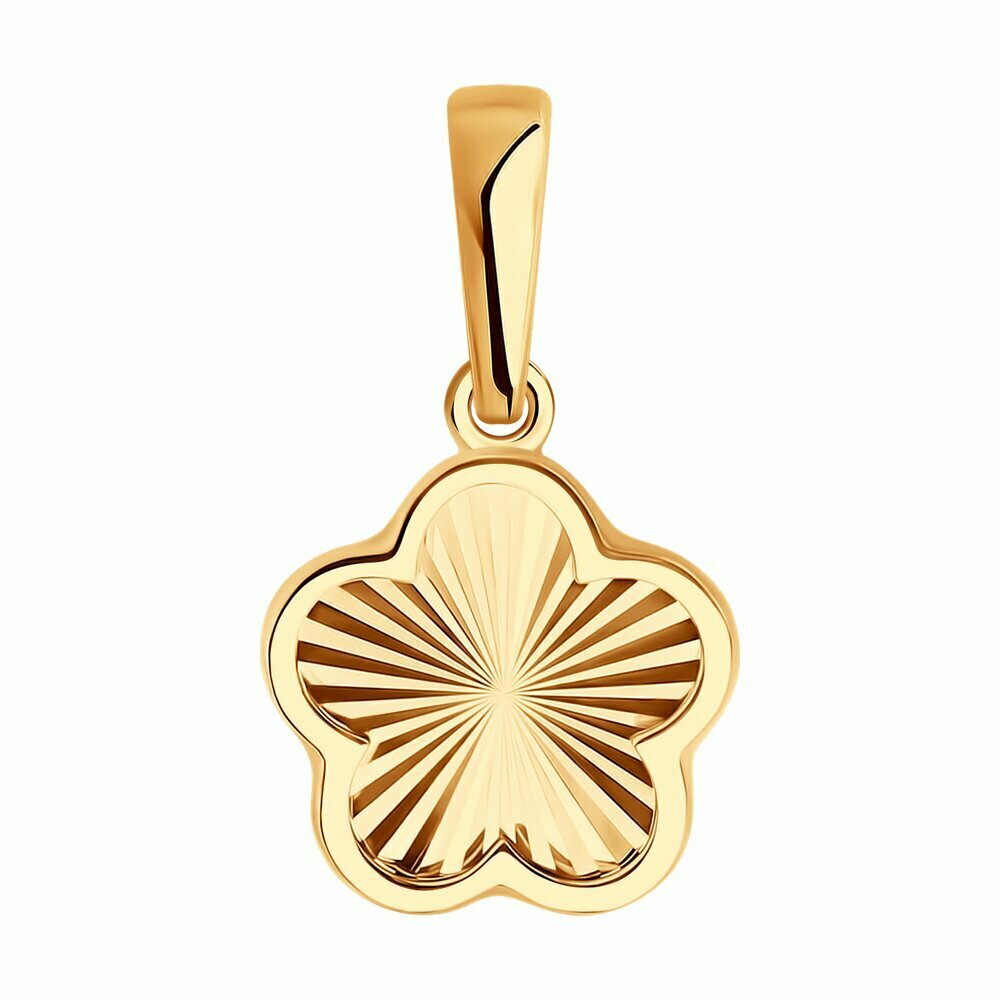 Подвеска, красное золото, 585 проба