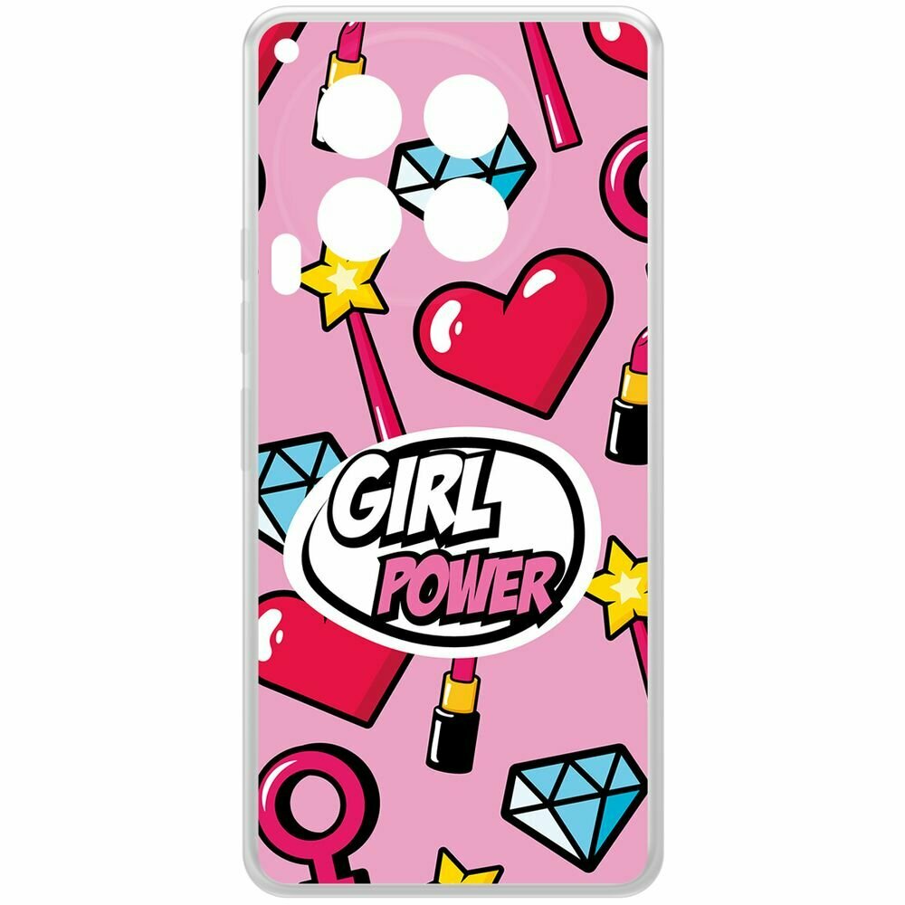 Чехол-накладка Krutoff Clear Case Girl Power для TECNO Camon 30 5G