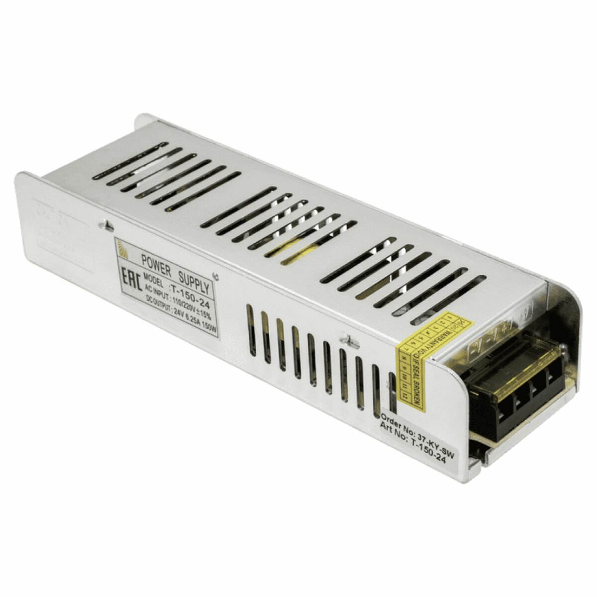 Блок питания для светодиодной ленты, преобразователь напряжения, 24V, IP20, 150W