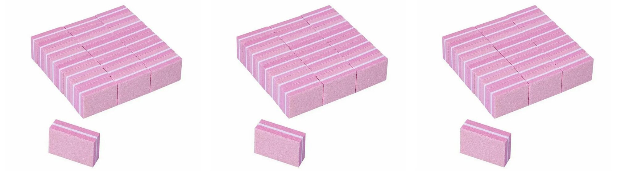 Набор бафиков для полировки ногтей Kristaller, 3 упаковки