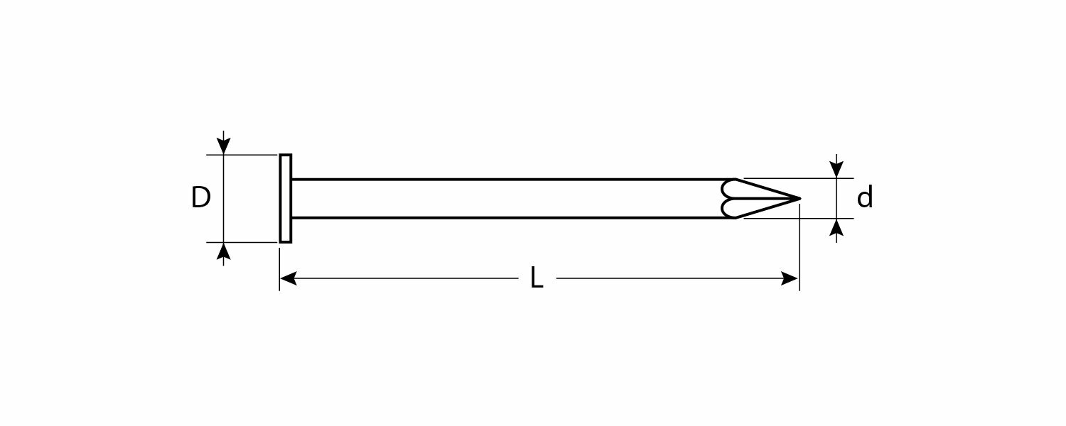 ЗУБР ГОСТ 4029-63, 32 x 2.5 мм, цинк, 100 г, толевые гвозди (305216-25-032)