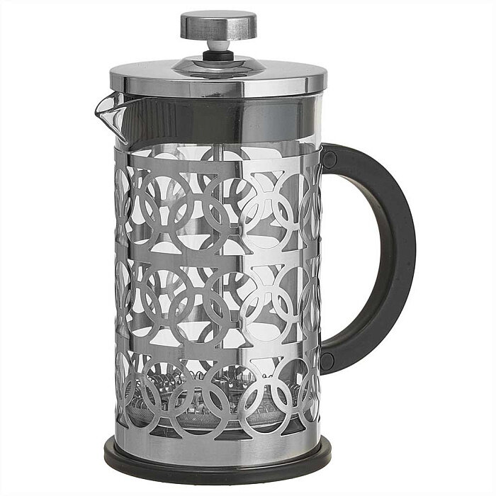 Френч-пресс WEBBER Delta BE-3139, нержавеющая сталь, 600мл, серебристый, бакелитовая ручка