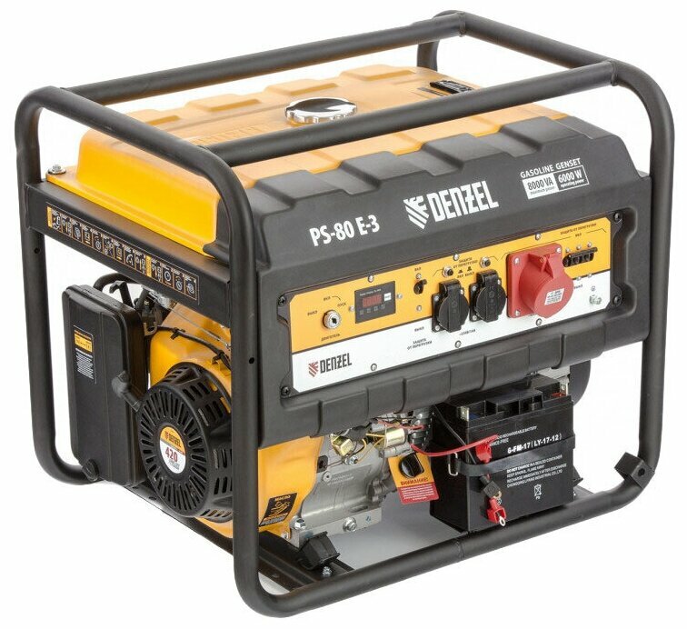 Генератор DENZEL PS-80E-3, 6,6 кВт, 400В