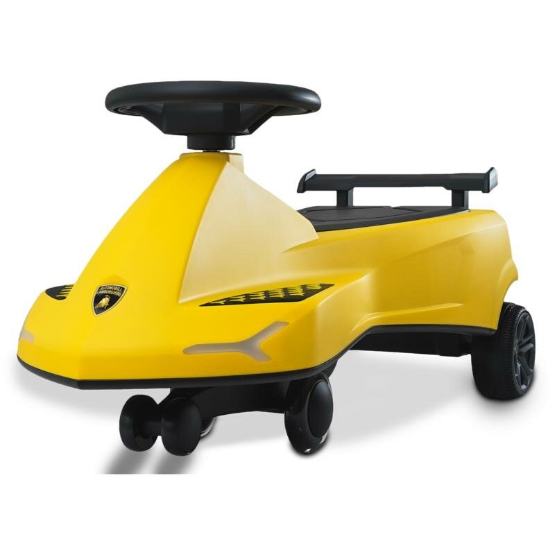 Детская машинка толокар каталка Lamborghini LB2003 желтый-черный