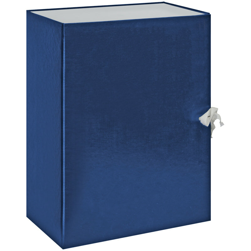 Короб архивный с завязками OfficeSpace разборный, БВ, 120мм, ассорти, клапан микрогофрокартон, до 1000л