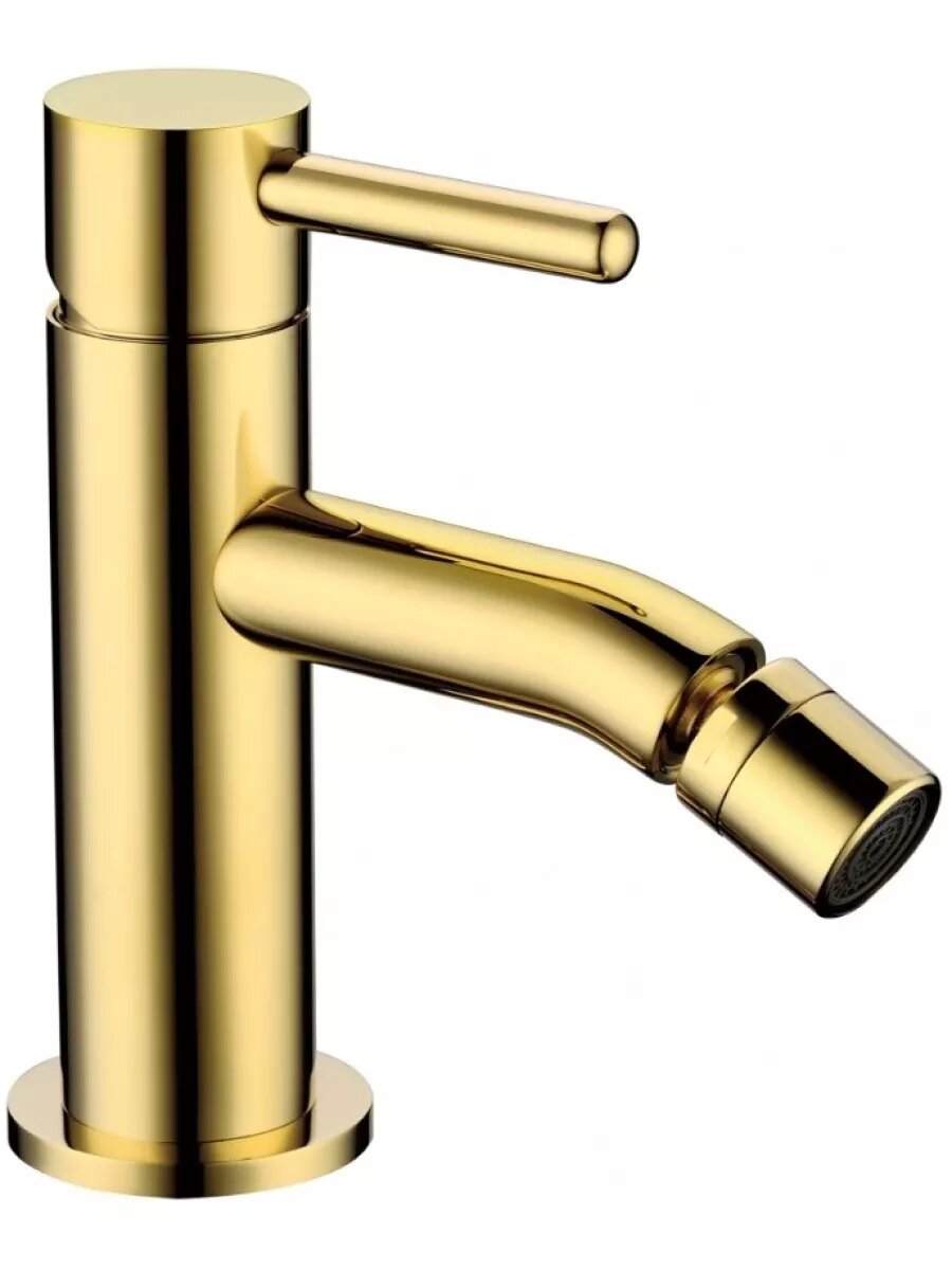 Смеситель для биде с аэратором Grocenberg GB2094, латунь, золото