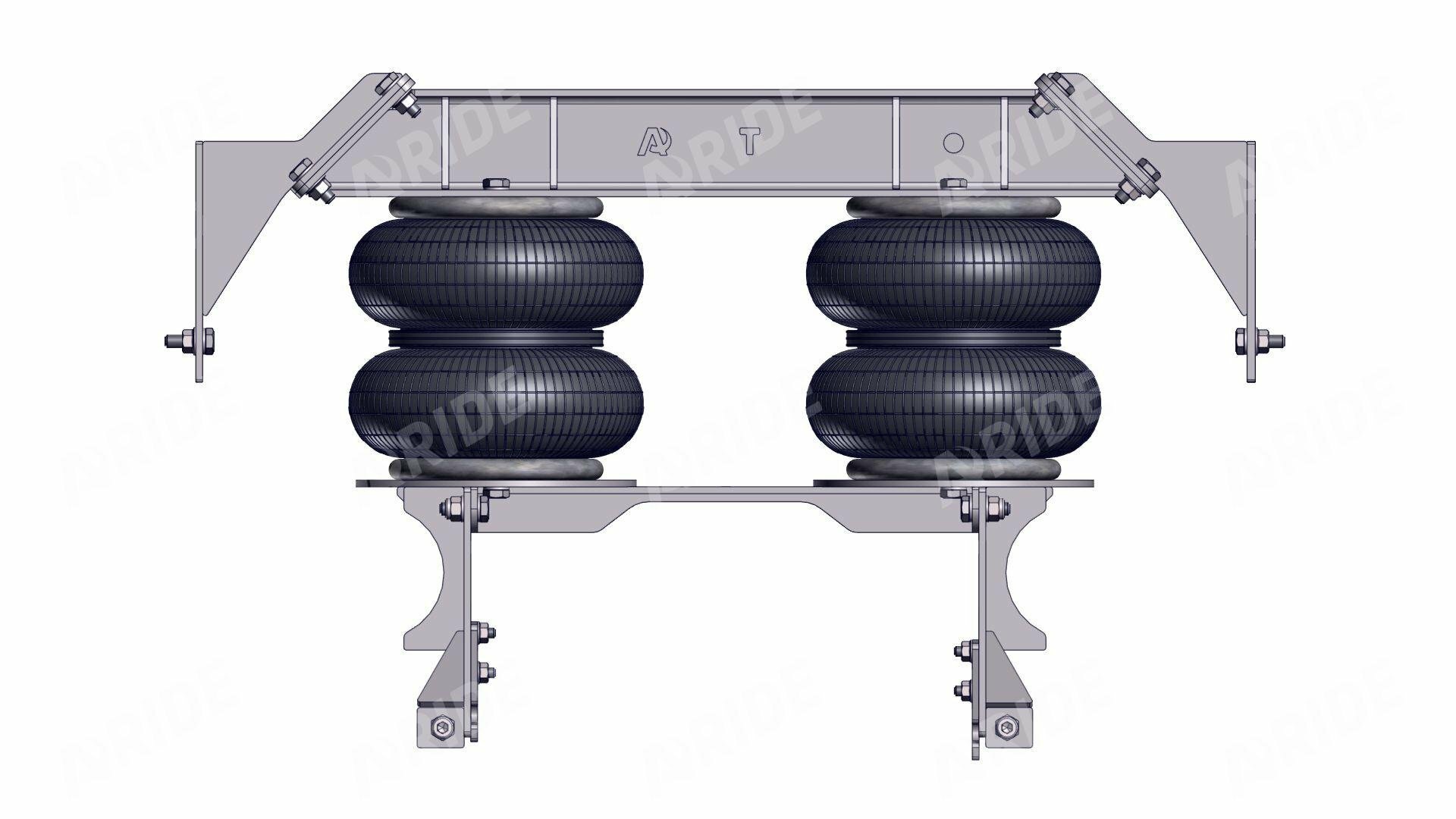 Пневмоподвеска для Tata LPT-613, задняя ось, Арайд, 60010.02
