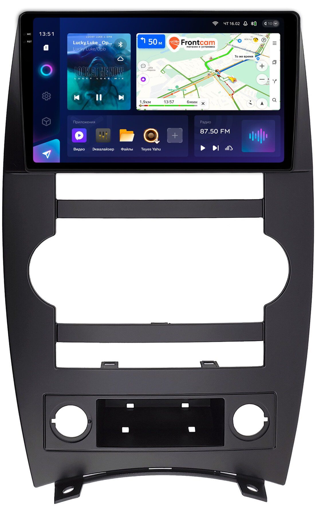 Штатная магнитола Teyes CC3 2K 4/64 9.5" RM-9-1195 Jeep Commander 2008-2010 Android 10 (4G-SIM, DSP, QLed)