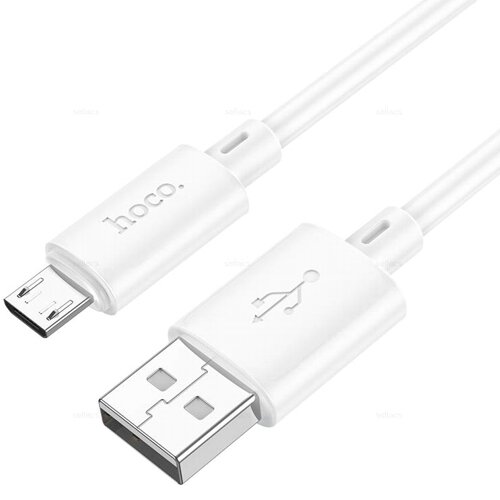 Кабель USB-Am/MicroBm 2.0 Hoco X88 White - 1м белый