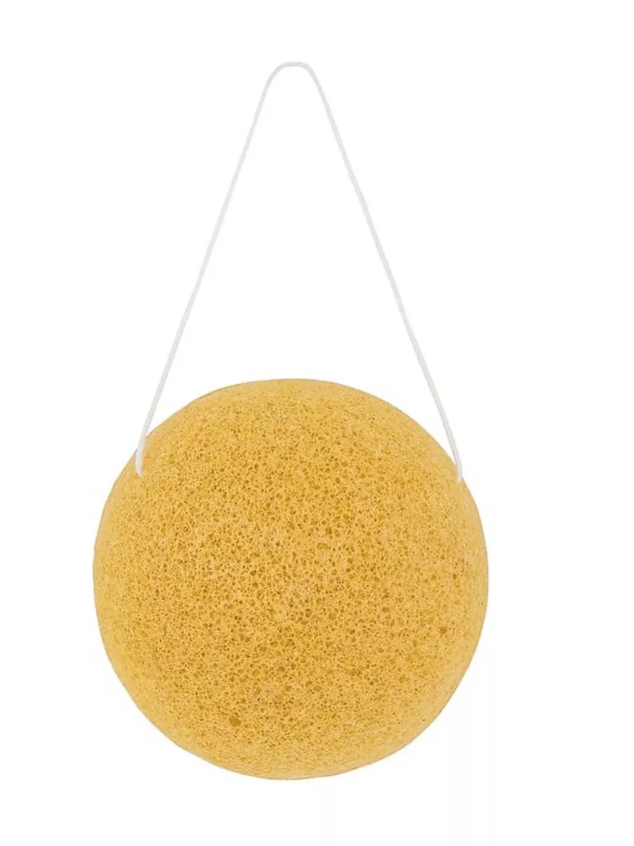 Натуральный спонж конжак для очищения кожи с ромашкой