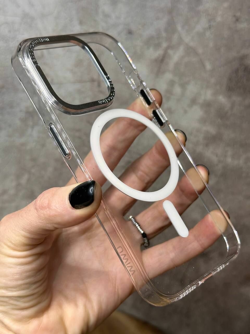 Чехол накладка для iPhone 14 Pro Max 6.7 Wiwu Ultra Thin Crystal Magnetic + защитное стекло Sparta