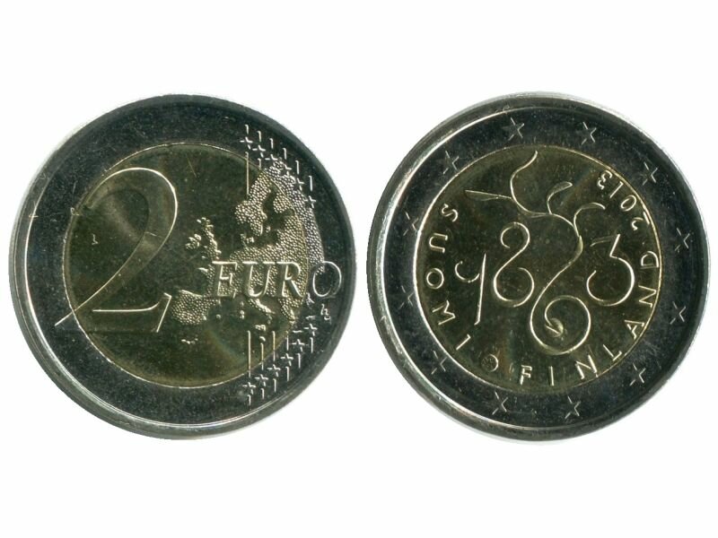 2 Евро Финляндии 2013 Г, 150-Летие Проведения Сейма 1863 Года