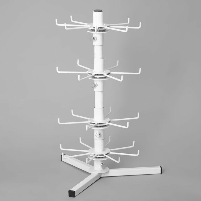 Стойка настольная Лайт-сборка 2, 2 дисплея 6 крючков, 2 дисплея 8 крючков