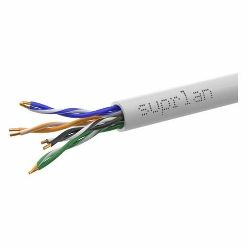Кабель сетевой информационный SUPRLAN Standard, кат.5E, 305м, серый [01-0328-9]