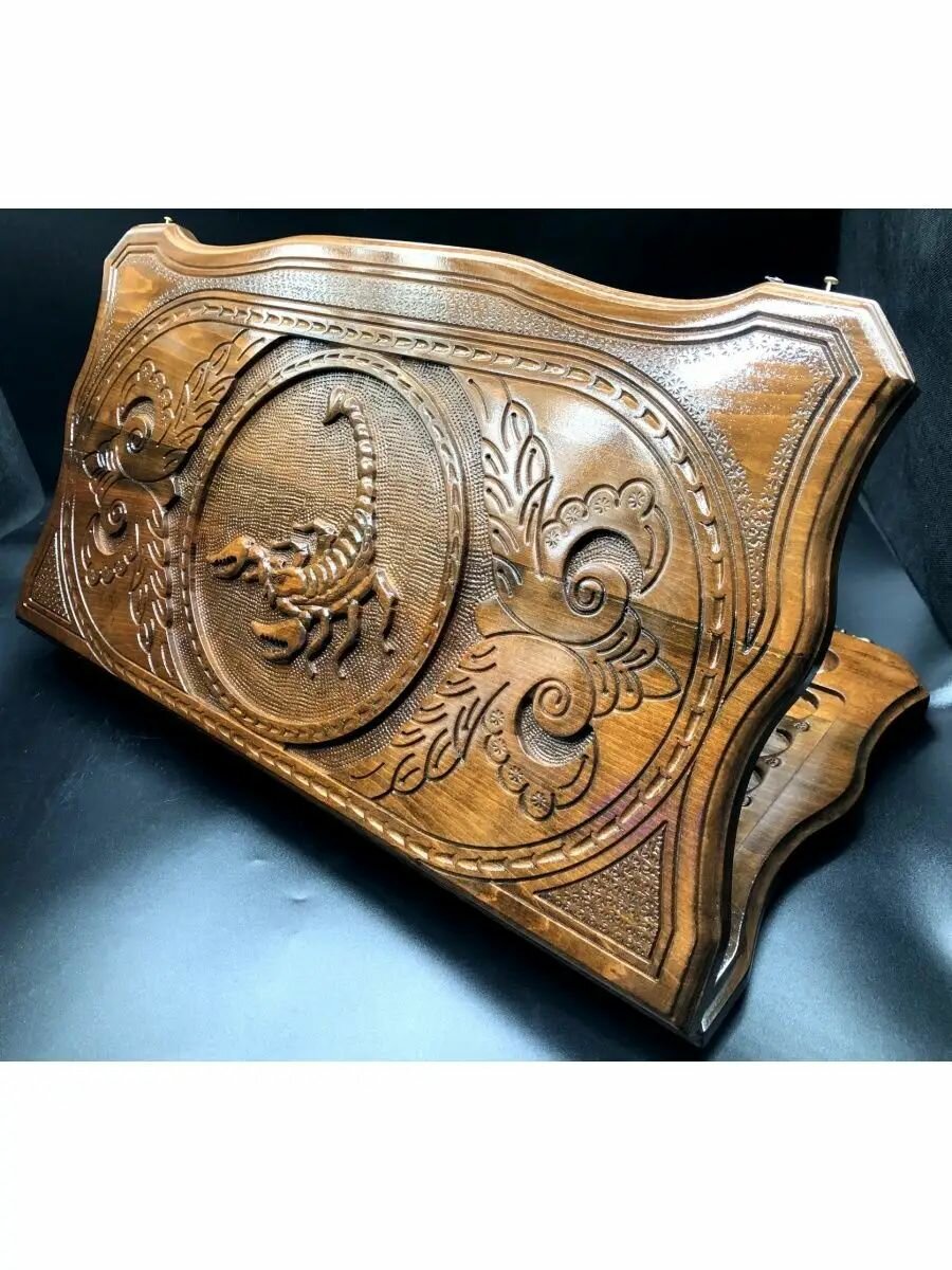 Нарды Авторские Резные "Скорпион" большие 60х60 см