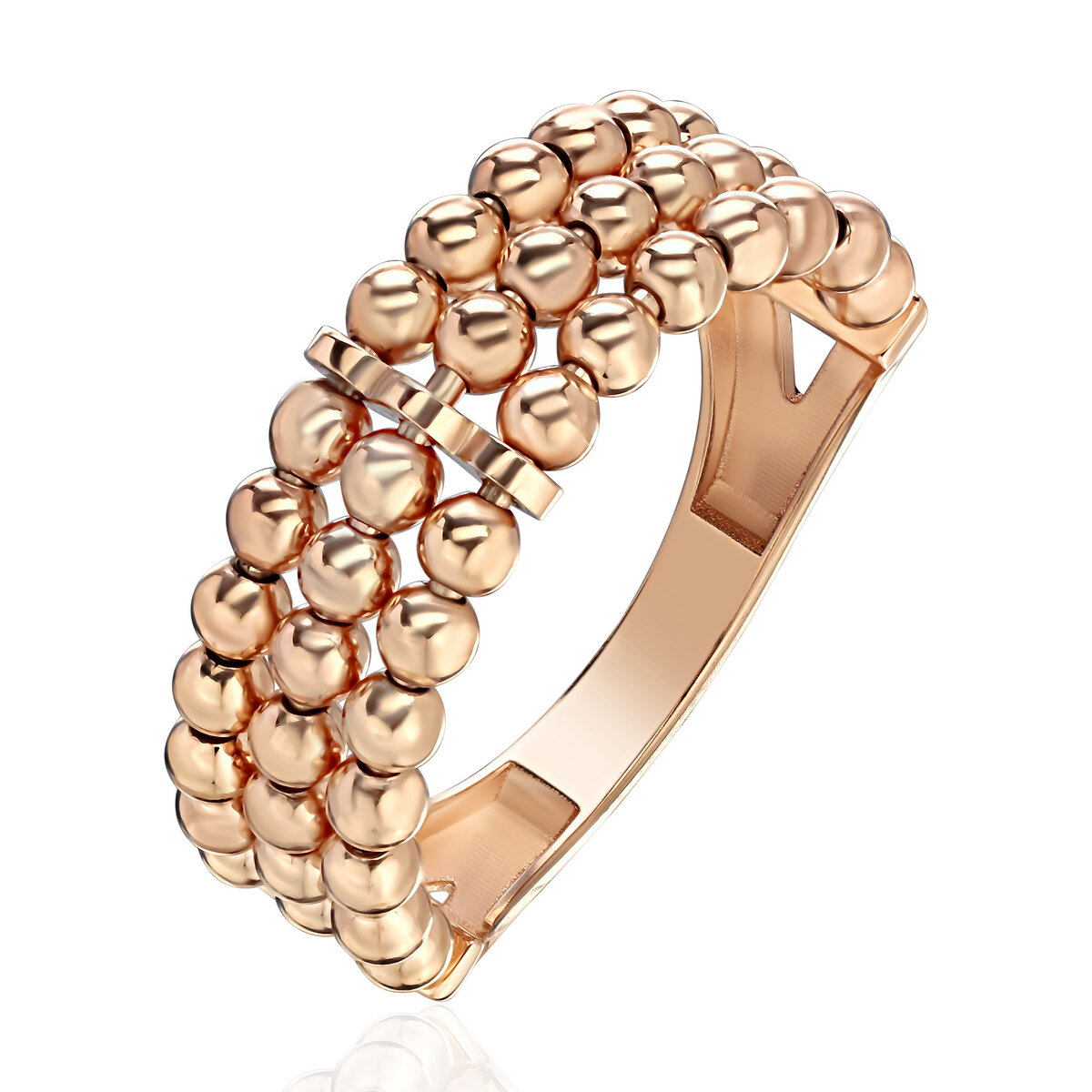 Кольцо, красное золото, 585 проба