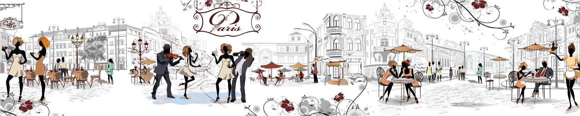 Кухонный фартук/стеновая панель МДФ для кухни 2800*600*6мм "TOP-28"