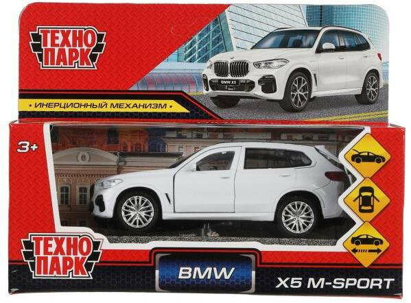 Машина металл BMW X5 M-SPORT 12 см, двери, багаж, бел