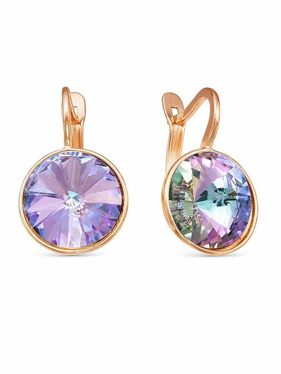 Серьги, серебро, 925 проба, стекло