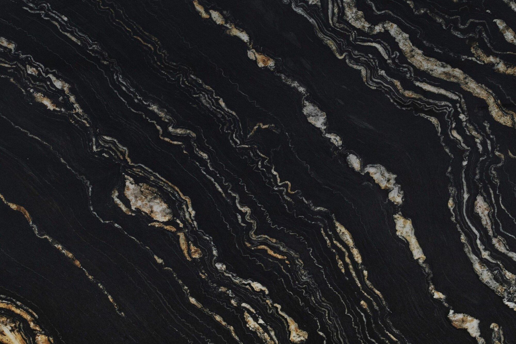 Кухонный фартук на стену Скиф 2900x600 мм. Цвет - Сахара черная — фото 1