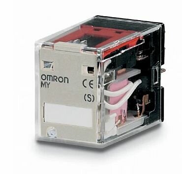 Реле серии MY-S, форма контактов 4PDT, MY4 24DC (S)