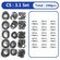 Резиновые уплотнительные кольца NBR 3.1mm (1set)